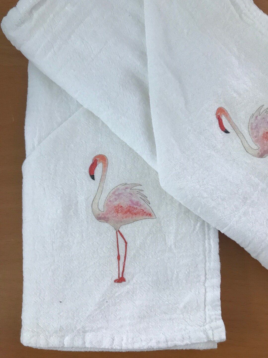 Flamingo Napkins, Cloth Napkin, Cotton Flour Sack, Napkin Set of 2 ...