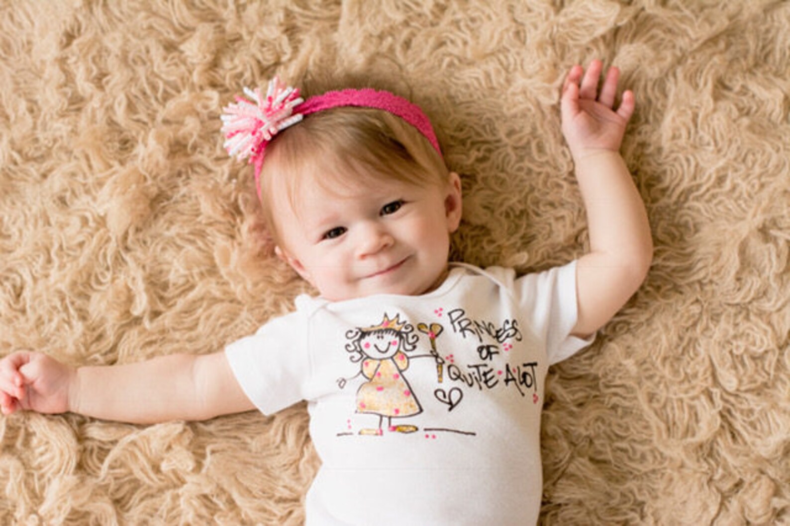 Hand-painted Little Princess Onesie for Girl. Also Available for ...