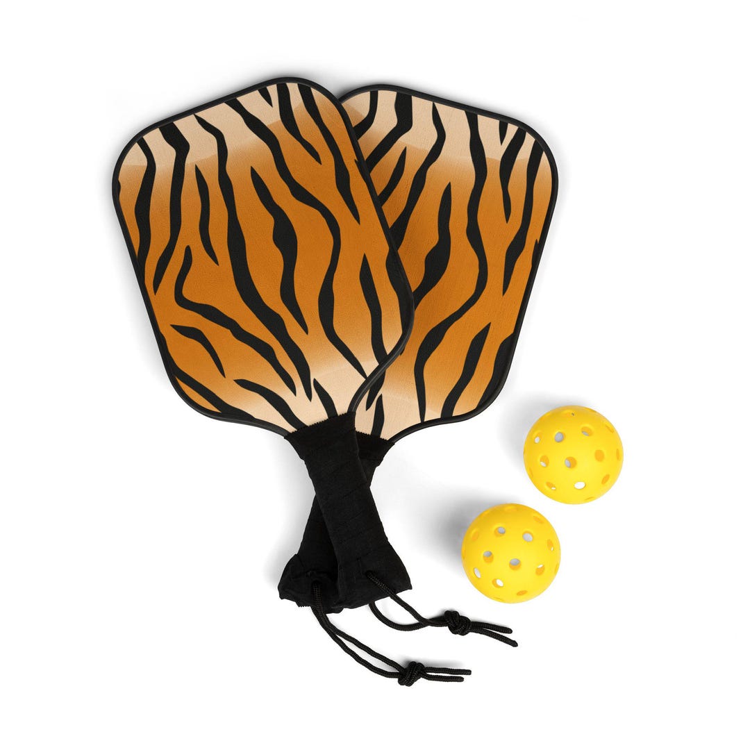 Tiger Stripe Pickleball Paddle | Pickleball Kit - Etsy