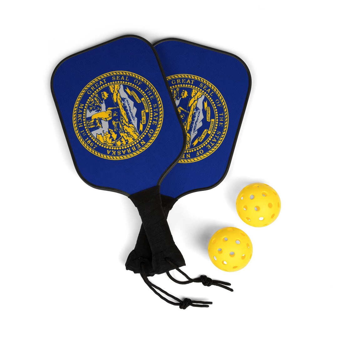 Nebraska State Flag, Pickleball Paddles Set, Pickleball Accessories ...