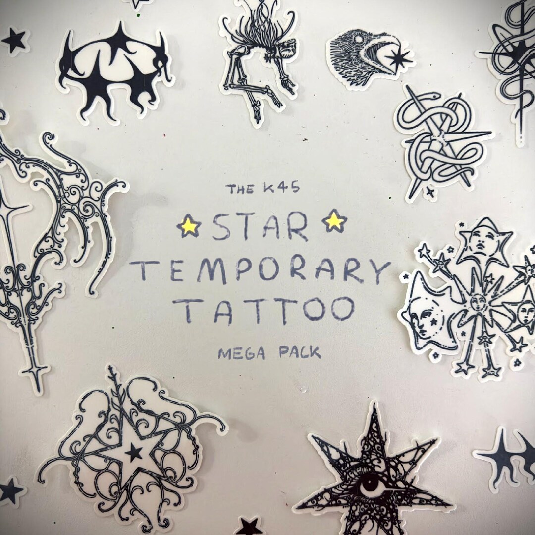 Temporary Star Tattoos – Waterproof & Lasts 7+ Days – Star Tattoo ...