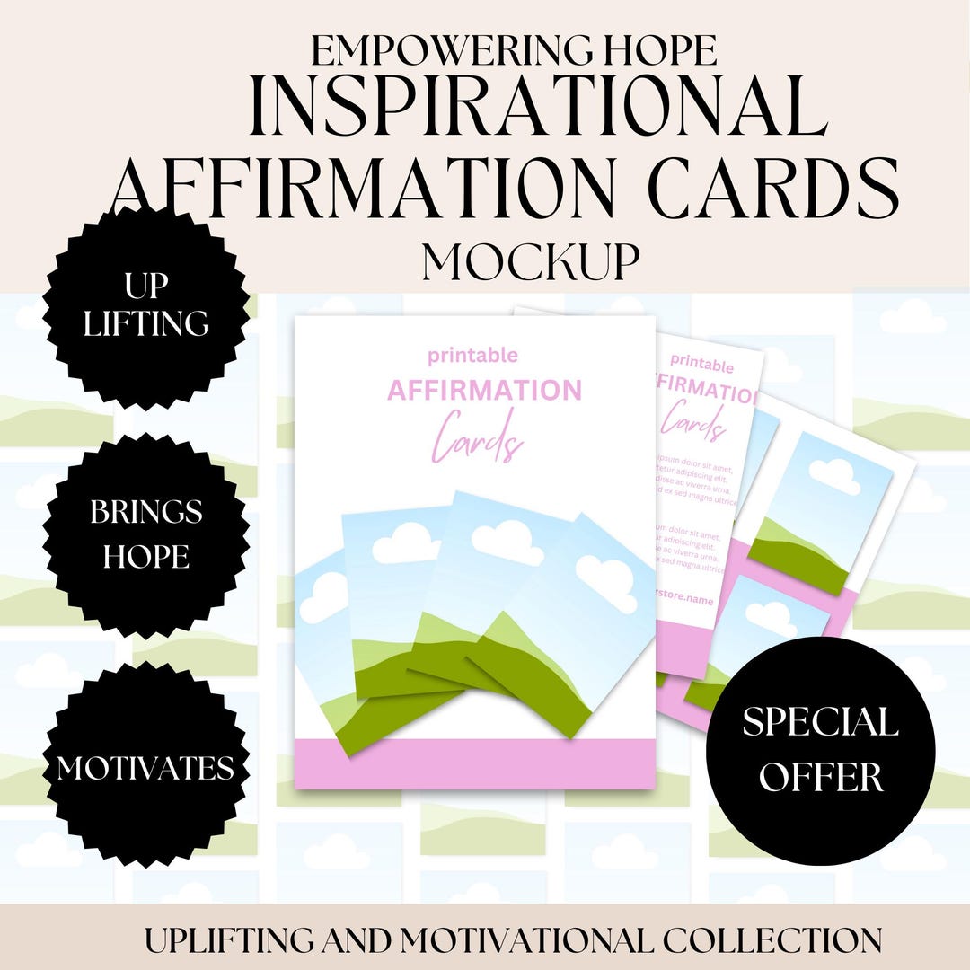 Inspirational Affirmation Cards Uplifting and Motivational Collection ...