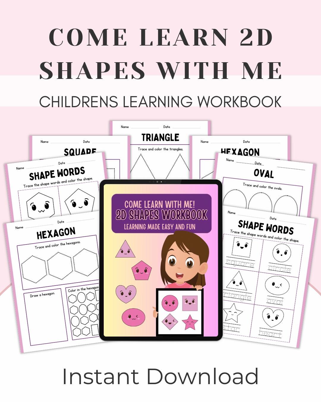 Learning 2D Shapes - Etsy UK