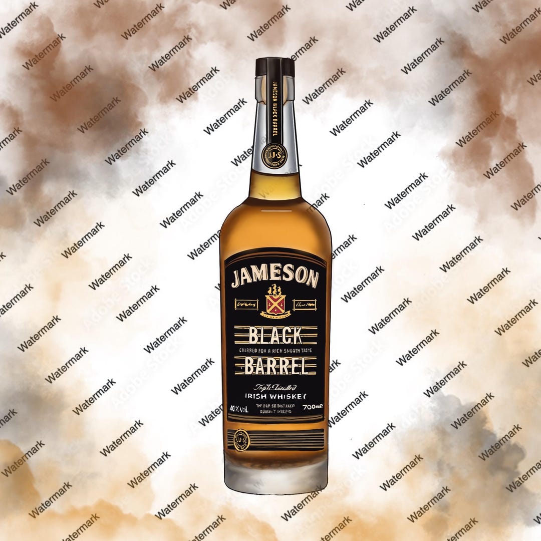 Jameson Black Barrel Print - Etsy