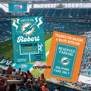 Dolphins Editable Invitation - Etsy