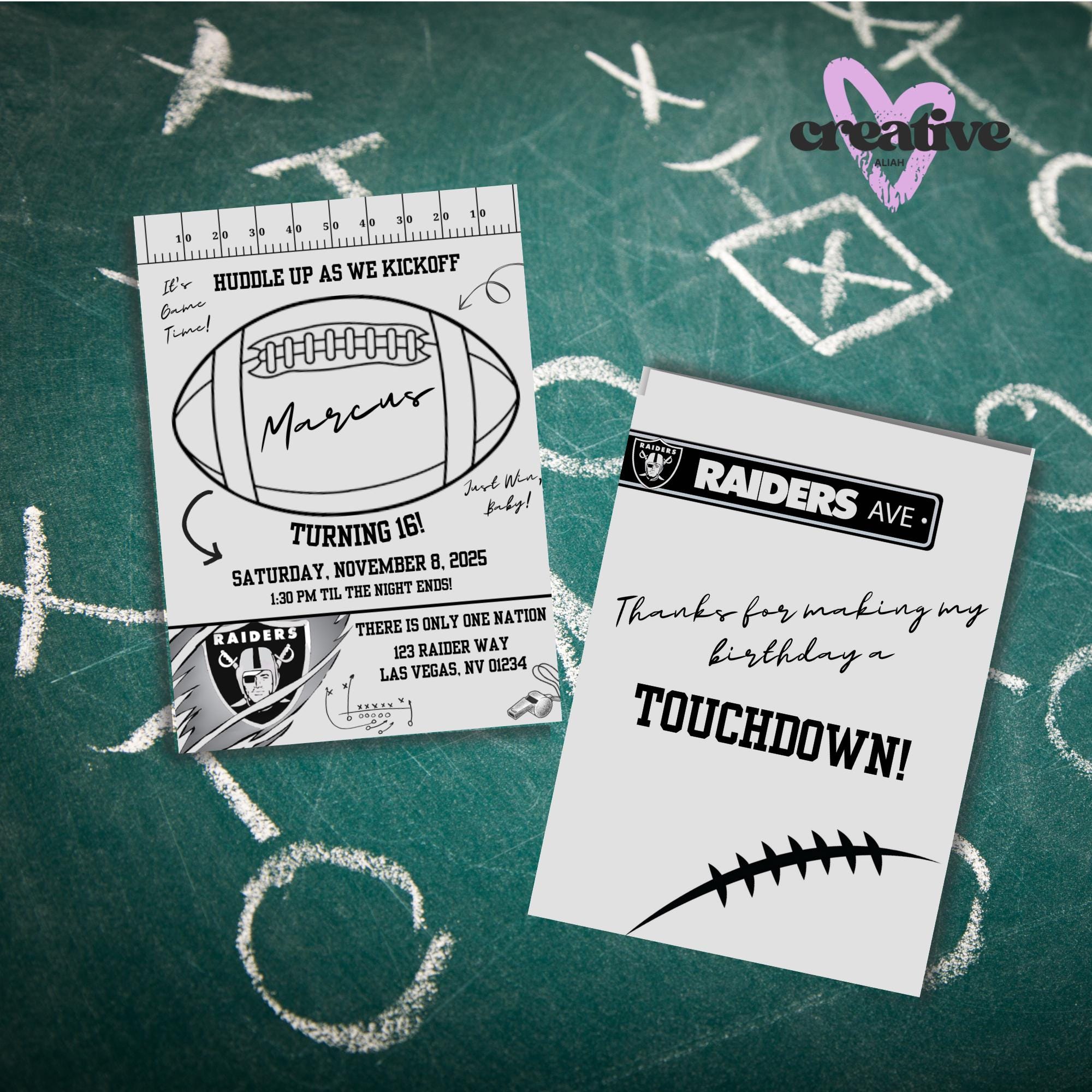 Raider Editable Invitation - Etsy