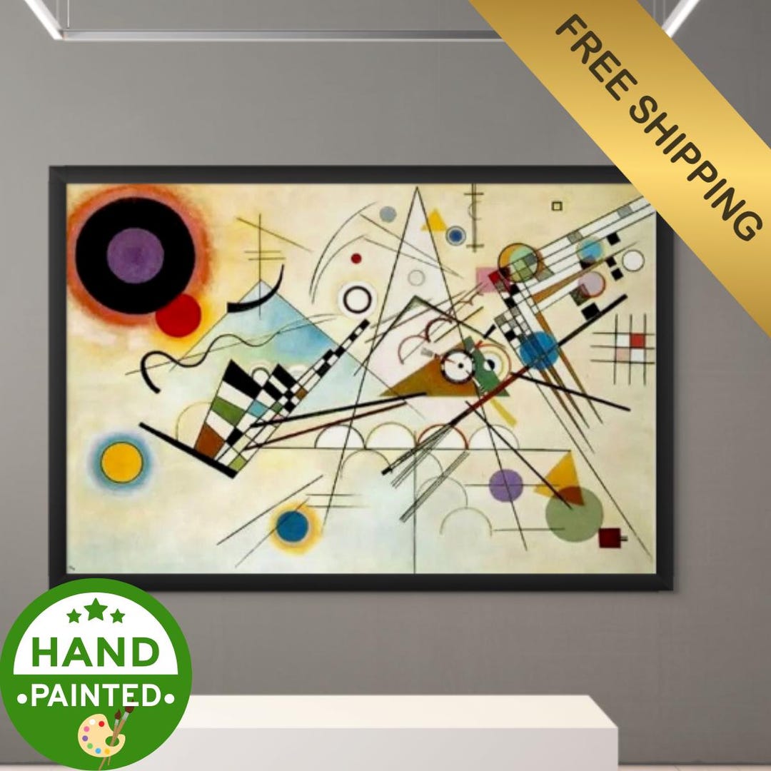 Wassily Kandinsky Hand-painted Oil Reproduction of the Famous Abstract ...