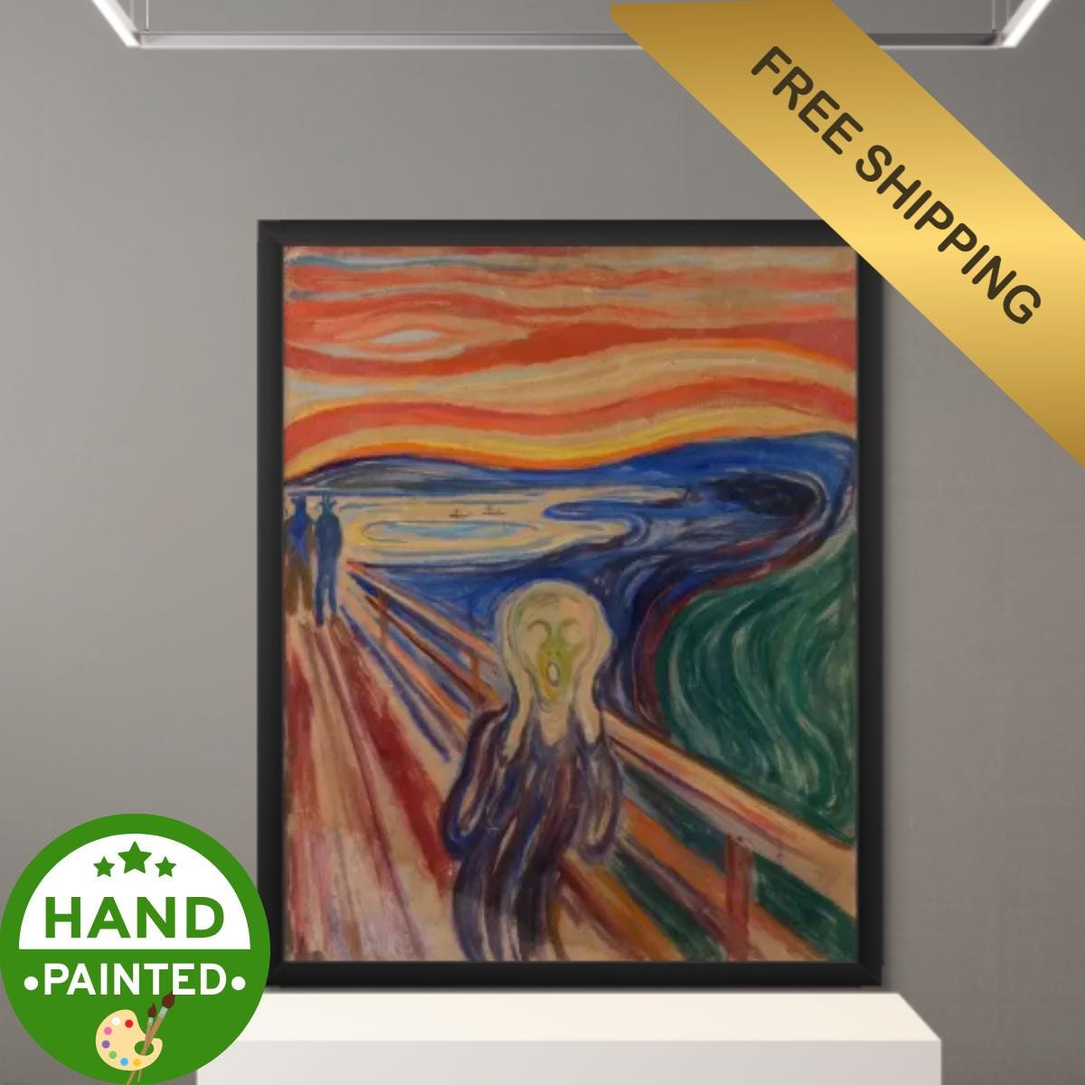 Edvard Munch Hand-painted Reproduction of the Famous Painting 'the ...
