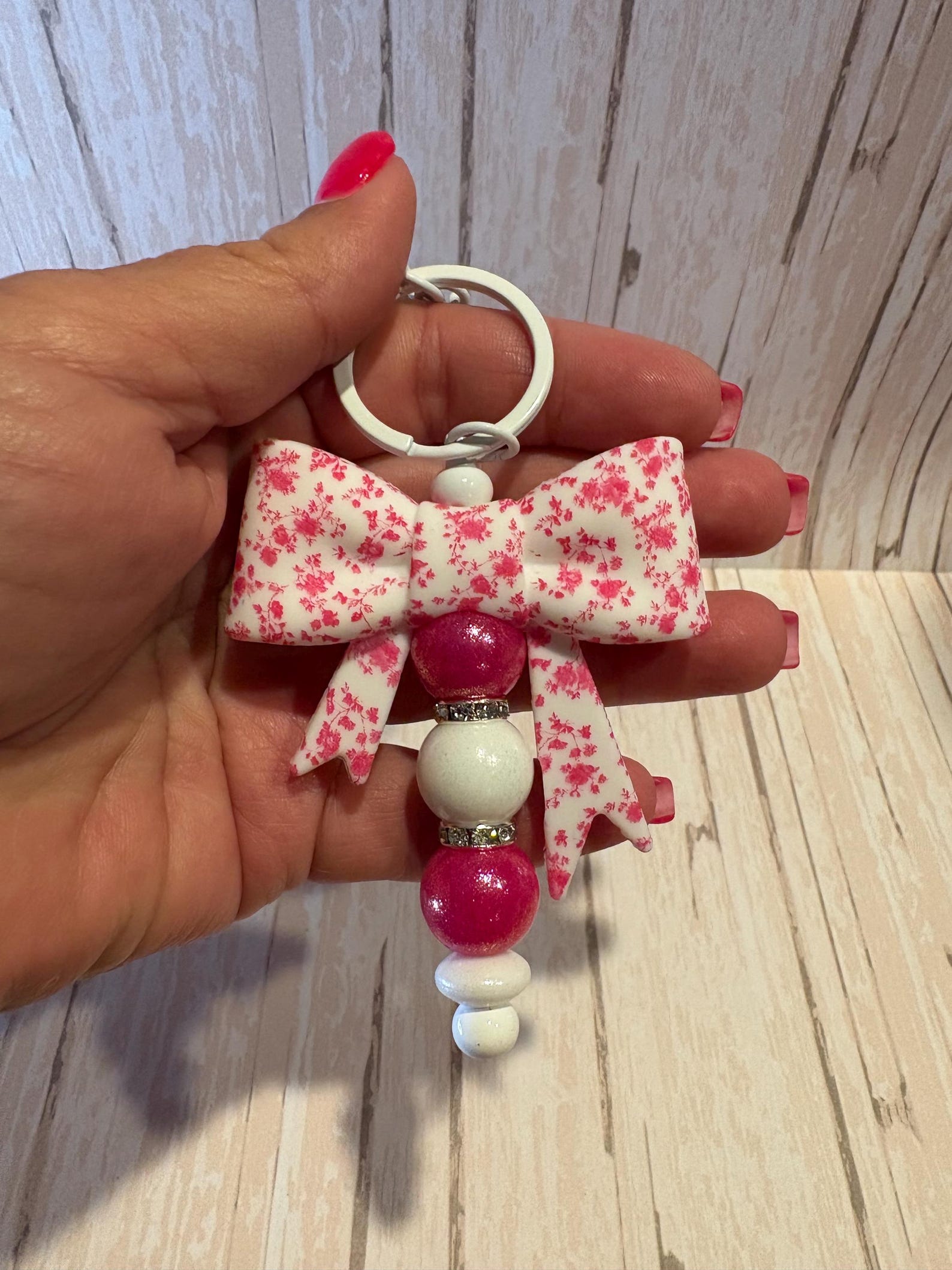 Big Bow Beaded Keychains - Etsy