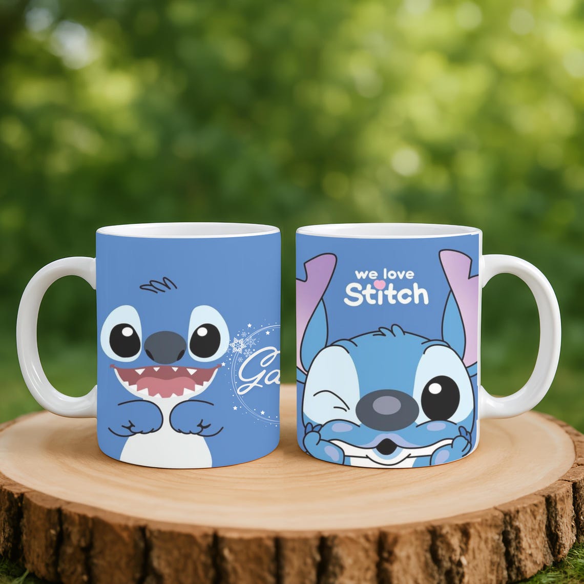 Personalized Stitch Mug for Kids – Cute Cartoon Coffee Cup With Name ...