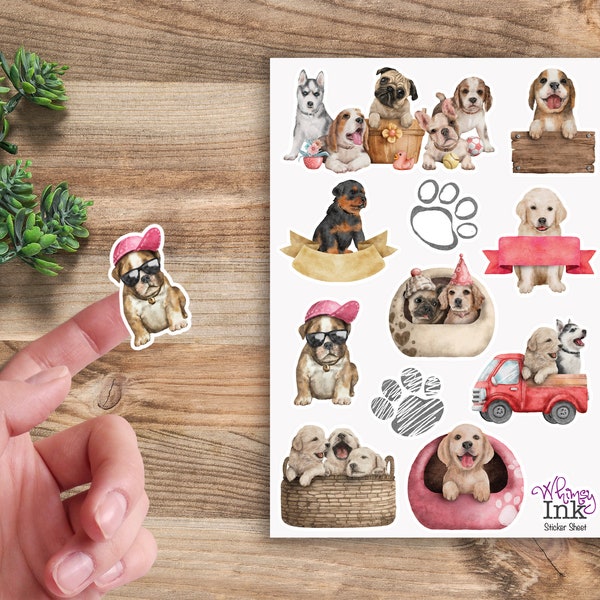 Puppy Sticker - Etsy