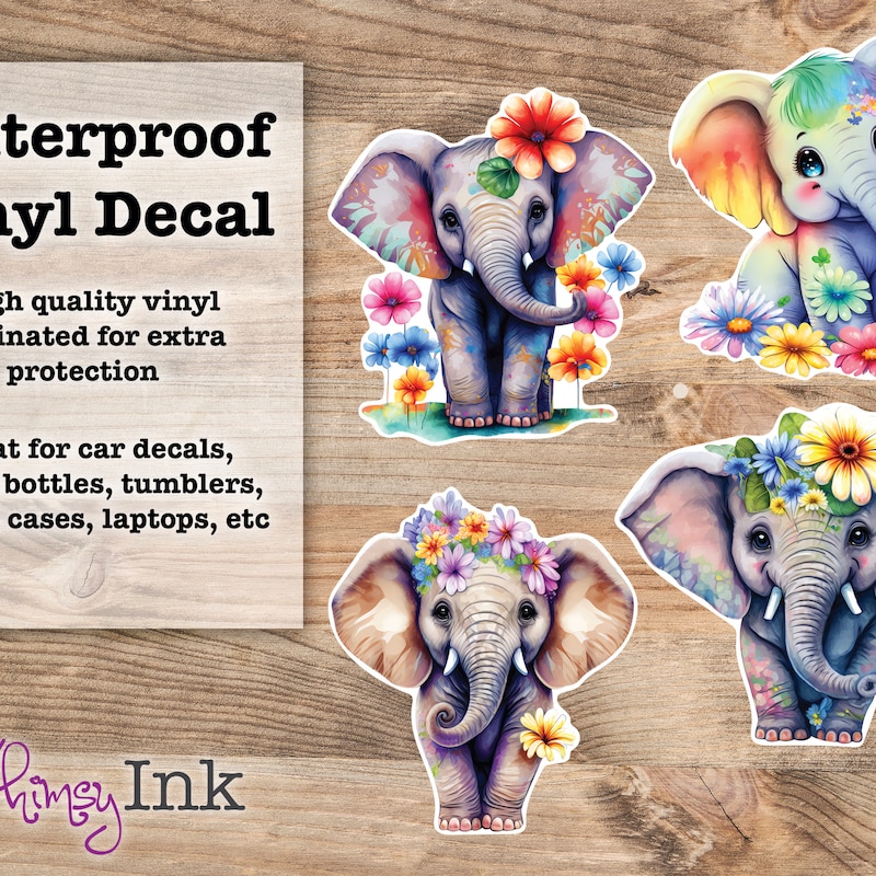 Elephant Car Decal - Etsy