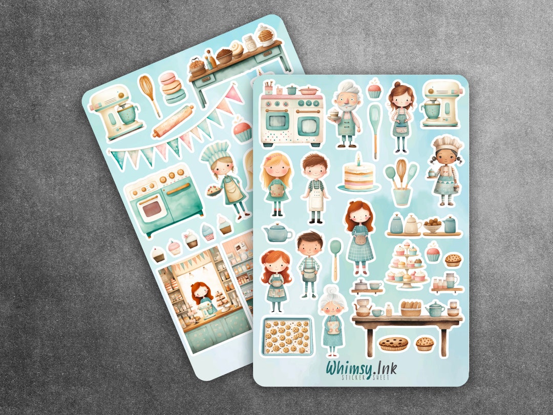 The Bakery Vinyl Sticker Sheet Great for Planners, Journaling ...