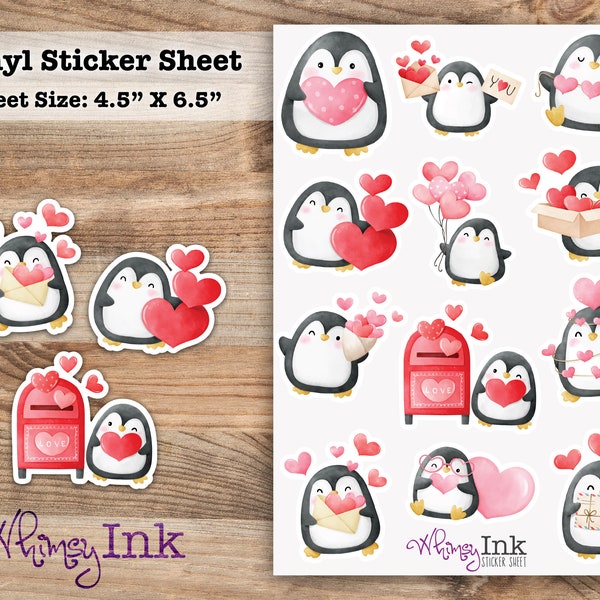 Penguin Vinyl Sheet - Etsy