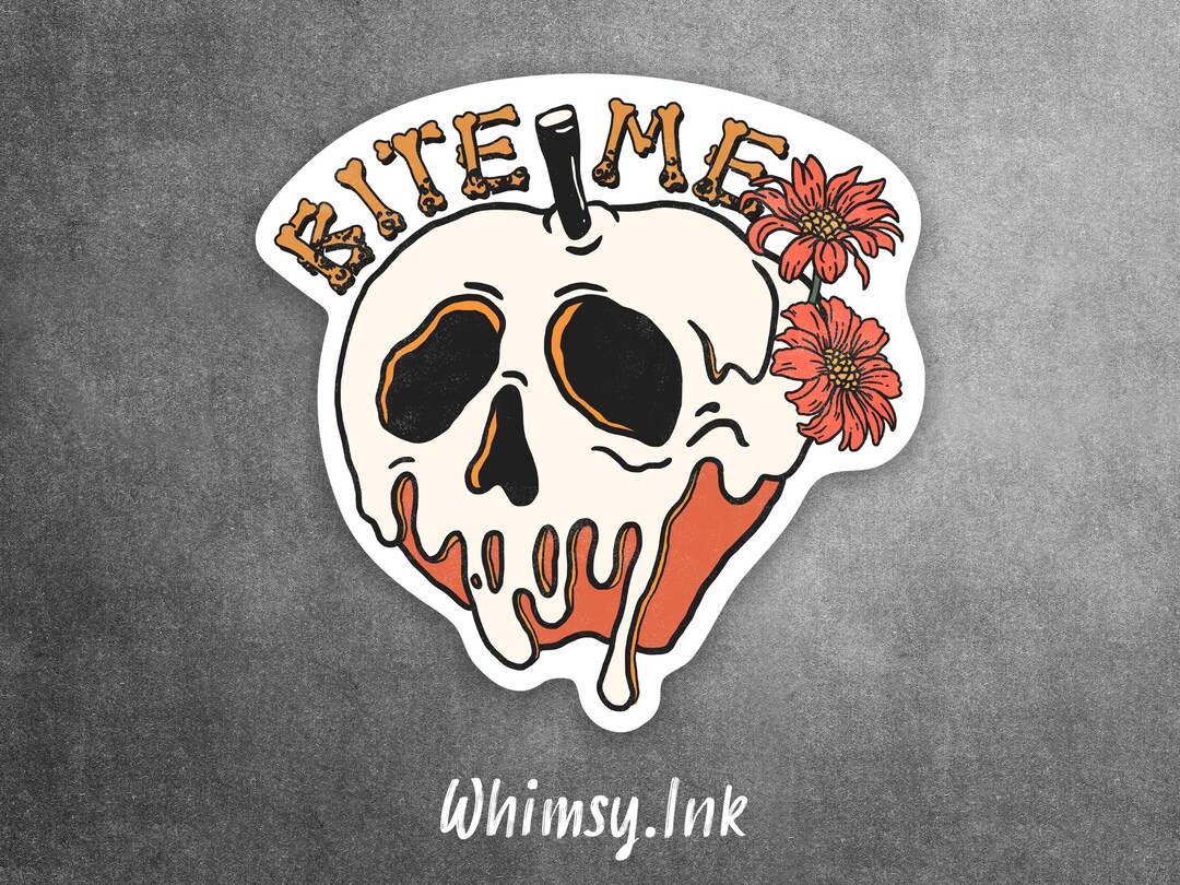 Bite Me Waterproof Vinyl Decal Sticker | Car Decal, Window Decal ...