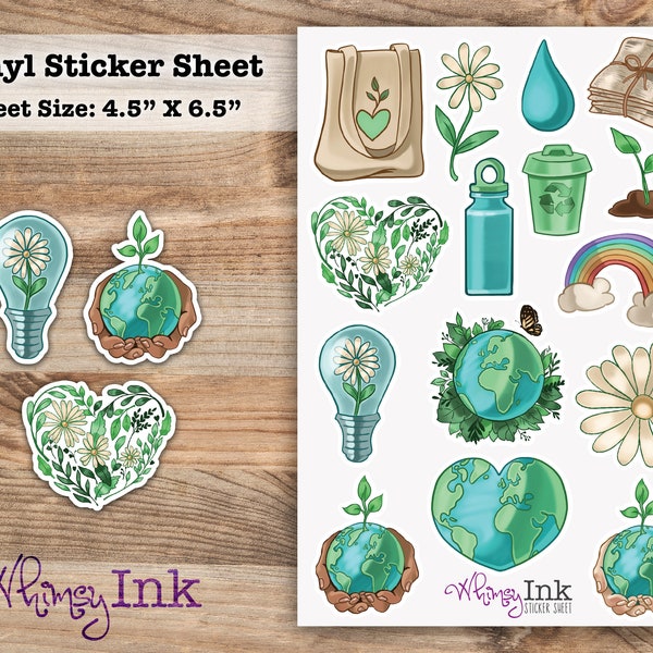 Earth Day Stickers - Etsy