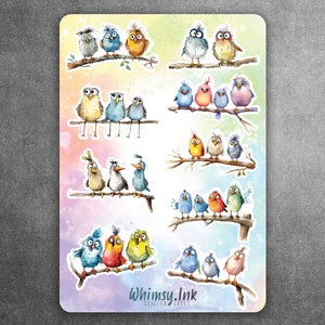 Birds on a Limb Vinyl Sticker Sheet Great for Planners, Journaling ...