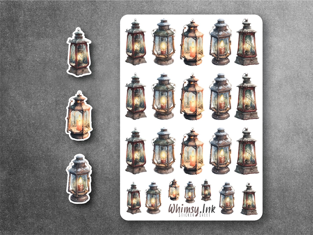 Lanterns Vinyl Sticker Sheet Great for Planners, Journaling ...