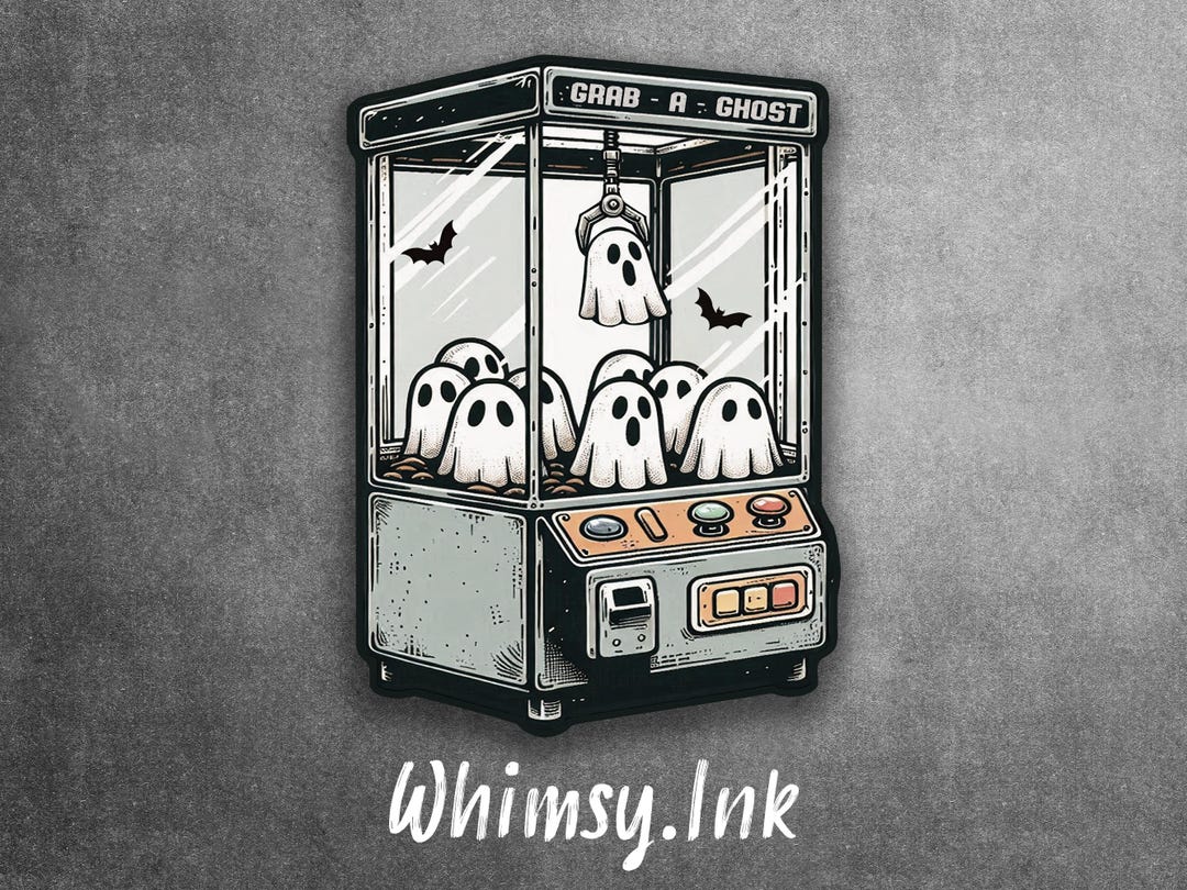 Halloween Ghost Vending Machine Waterproof Vinyl Decal Sticker | Car ...