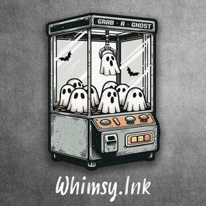 Halloween Ghost Vending Machine Waterproof Vinyl Decal Sticker | Car ...