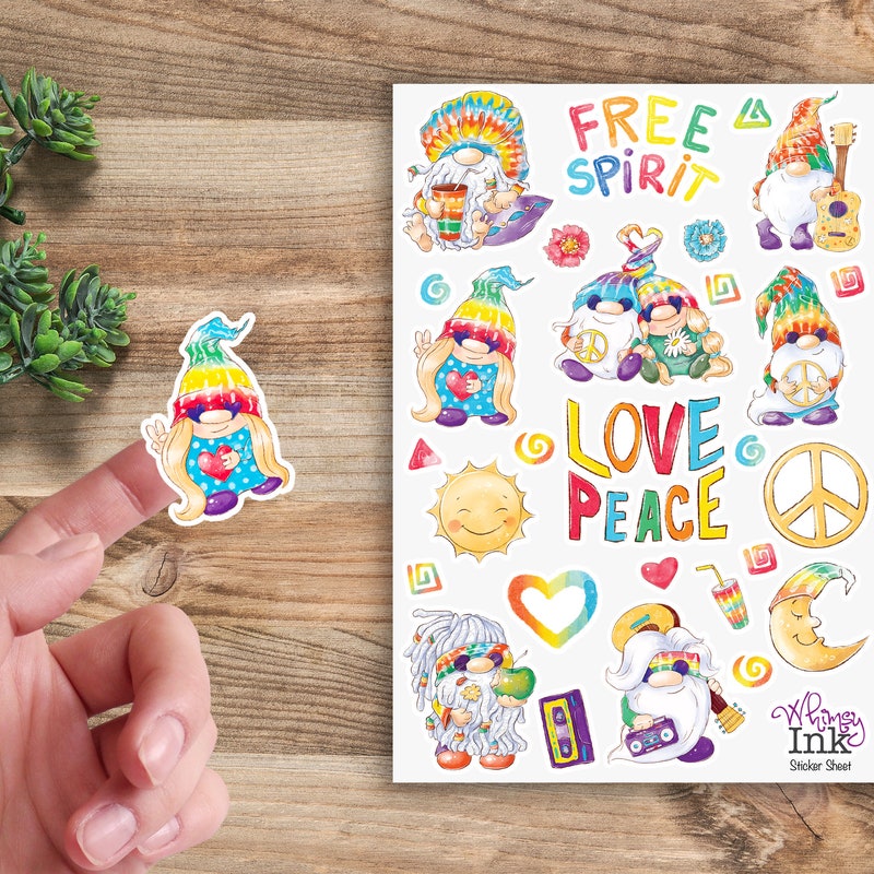 Hippie Sticker - Etsy