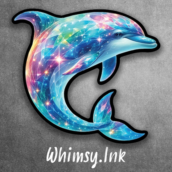Dolphin Sticker - Etsy
