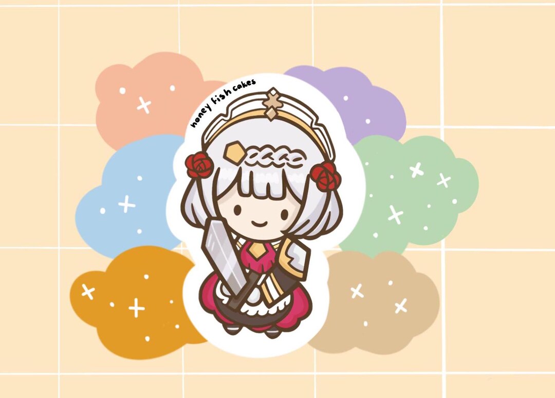 Genshin Impact Volume 1 Vinyl Stickers Noelle Keqing Ayaka - Etsy