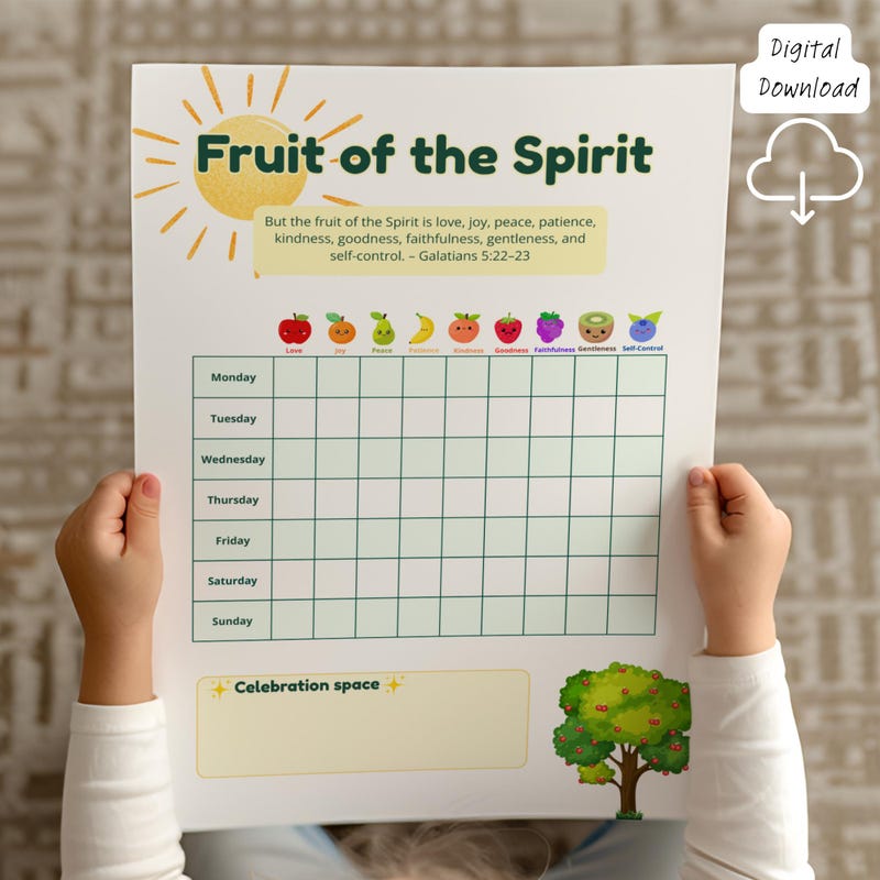 Toddler Christian Charts - Etsy