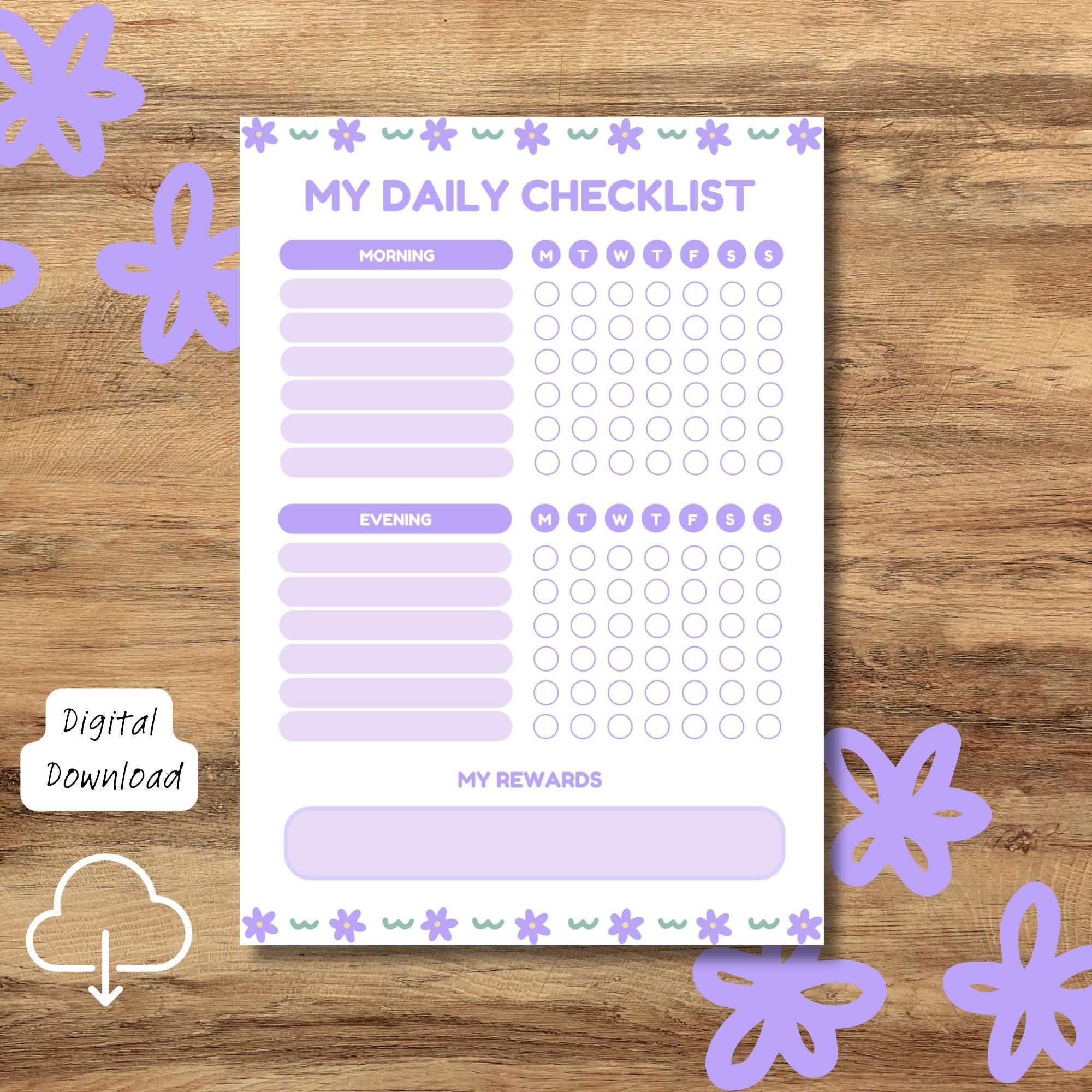 Reward Chart Toddler Chore Chart Homeschool Planner Behavior Chart ...