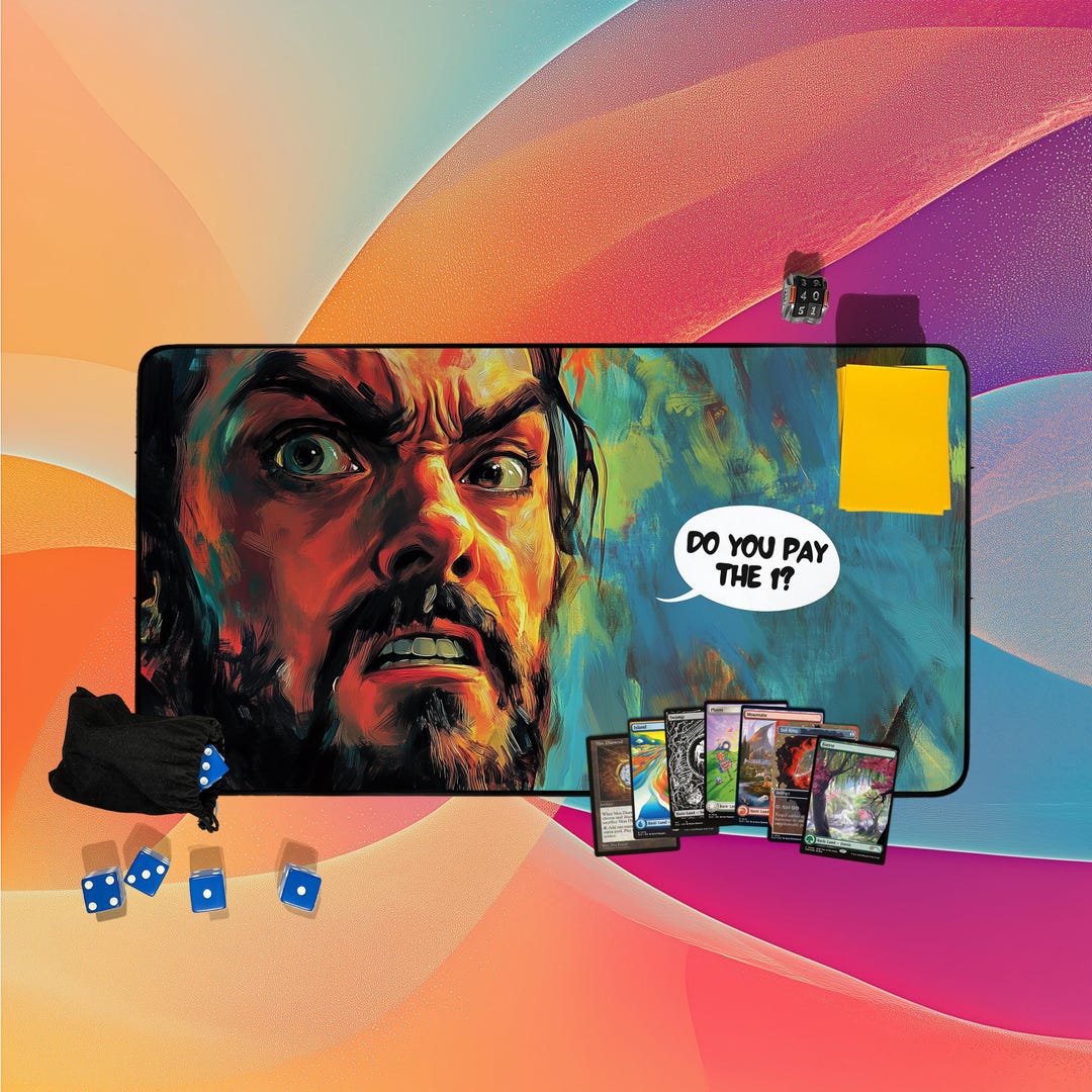 Angry Tithe Collector Playmat | Renaissance Art-inspired TCG Playmat ...