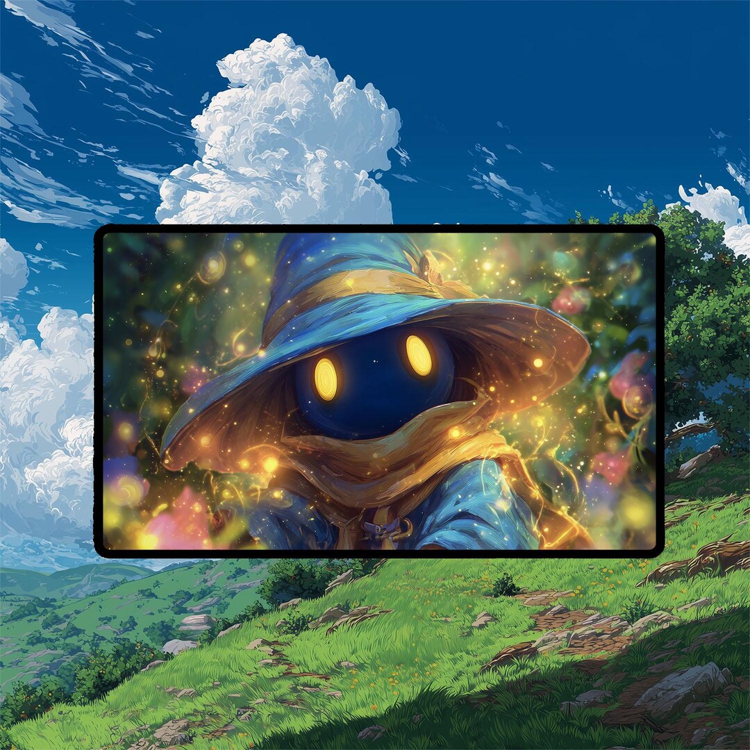 Vivi Ornitier Magic Burst Playmat: Fantasy Wizard Enchanted Forest - Etsy