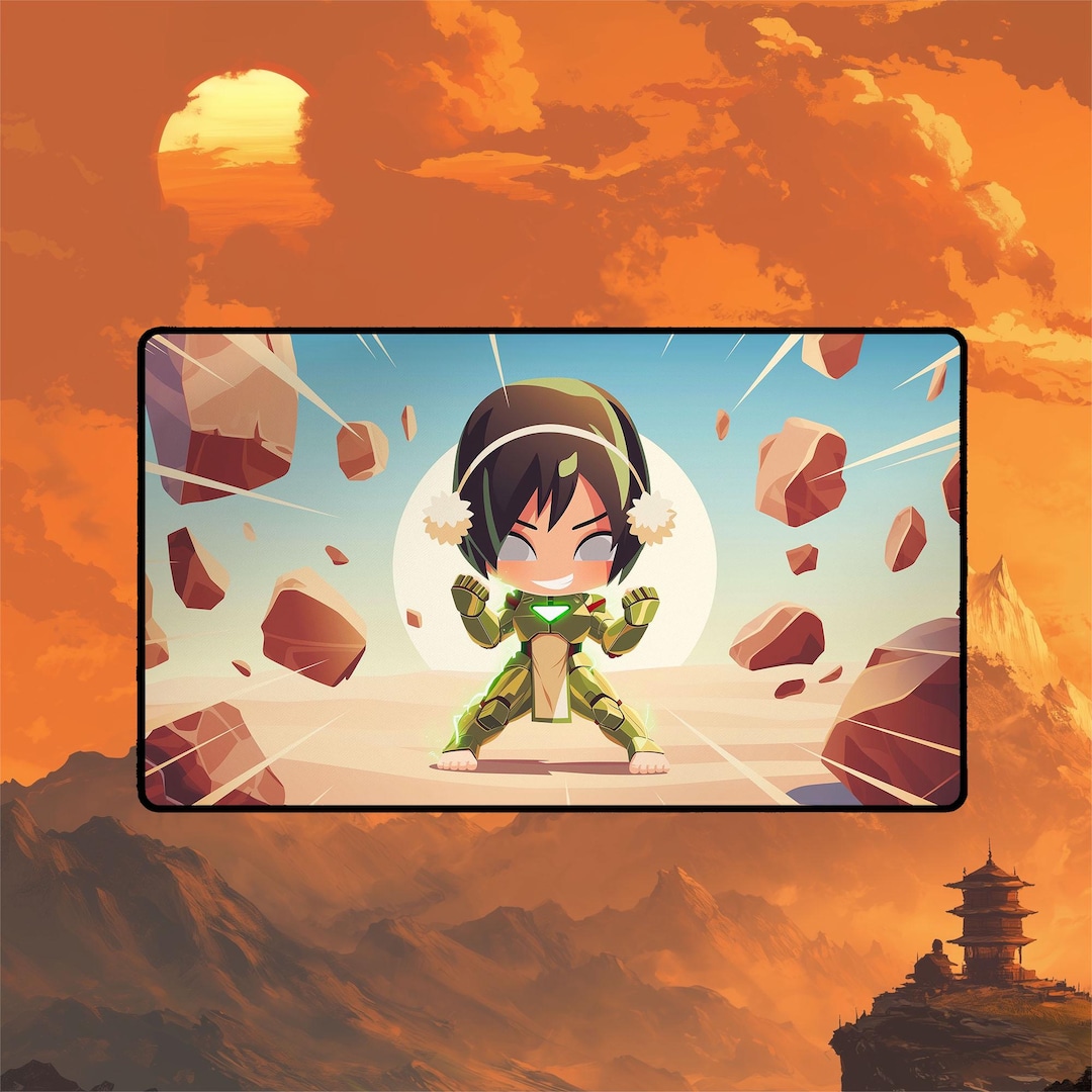 Toph Playmat | Magic the Gathering Playmat | Metalbender Armor ...