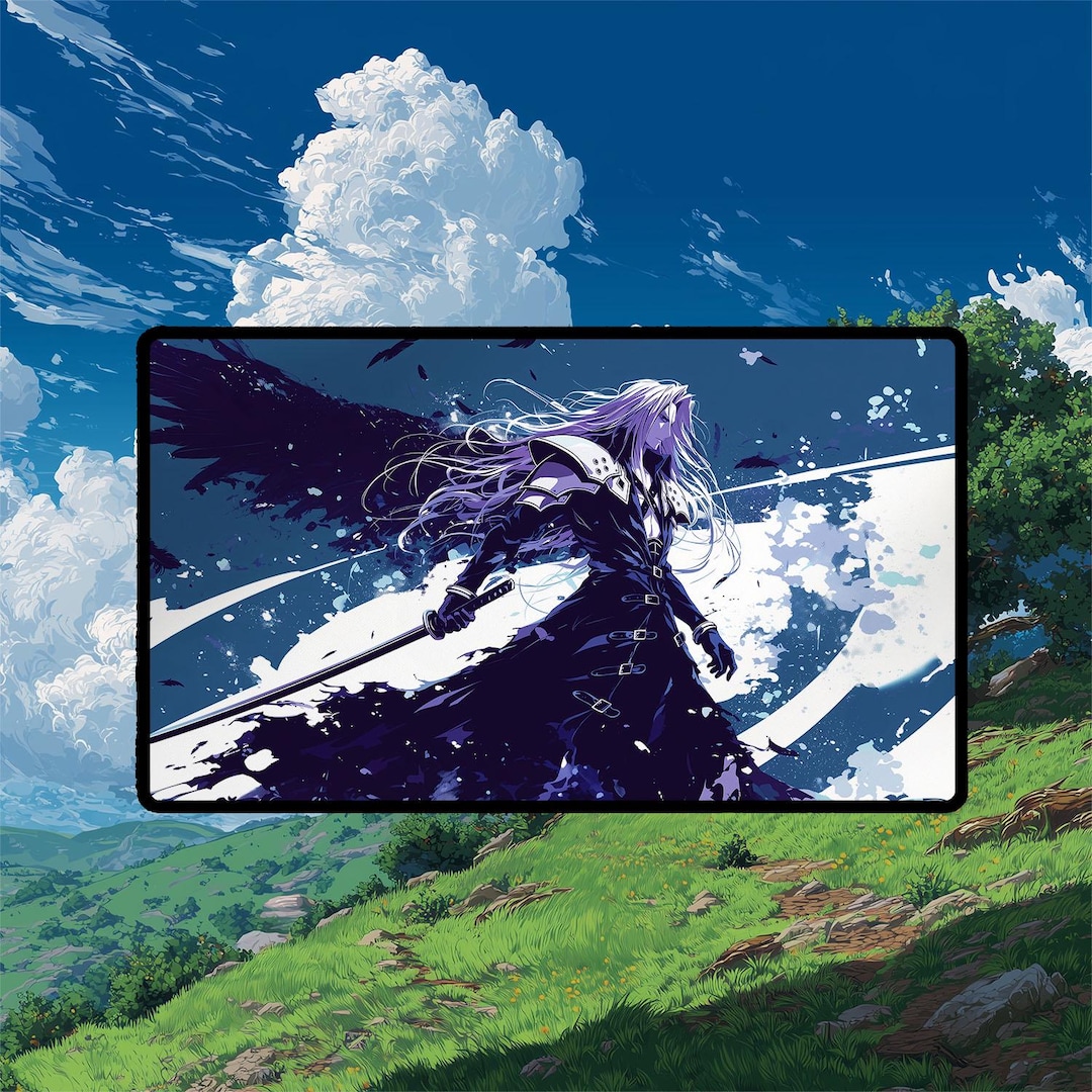 Sephiroth Playmat | One-winged Angel With Masamune Sword Playmat With ...