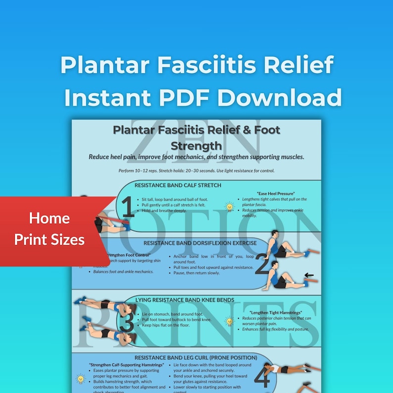 Plantar Fasciitis Relief Routine – Resistance Band Foot & Ankle ...