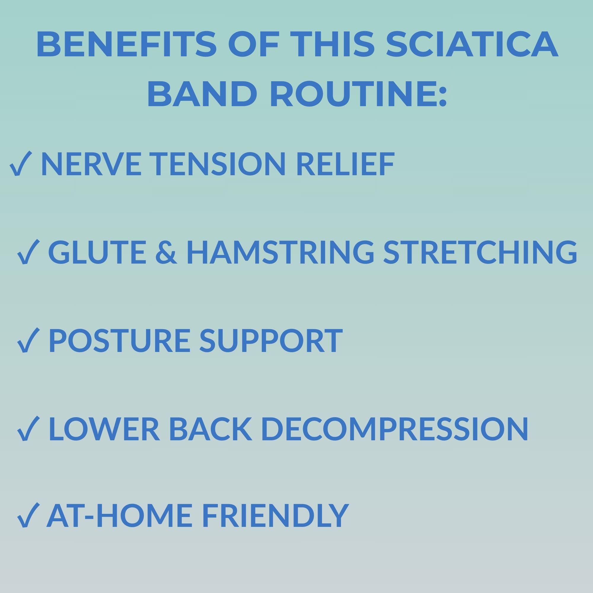 Resistance Band Sciatica Pain Relief | Printable Back Pain Guide ...