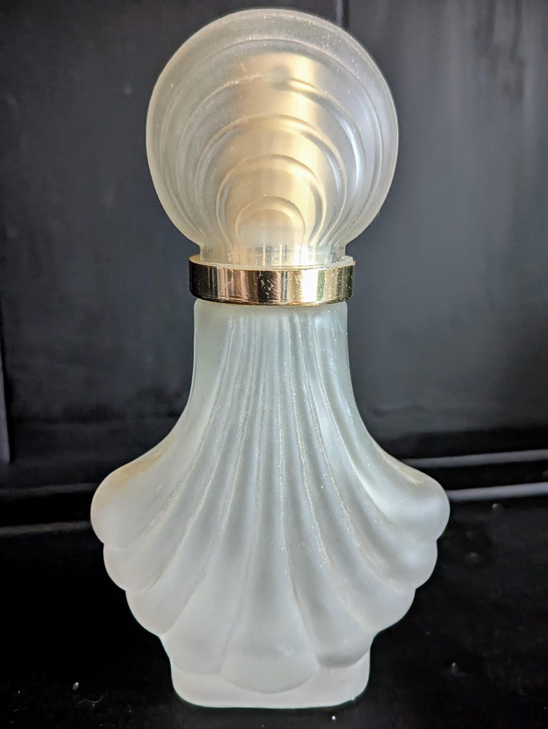 Vintage Glass Shell Refillable Perfume Bottle - Etsy