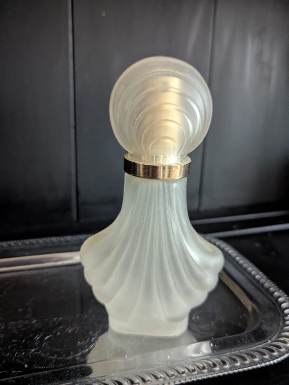Vintage Glass Shell Refillable Perfume Bottle - Gem