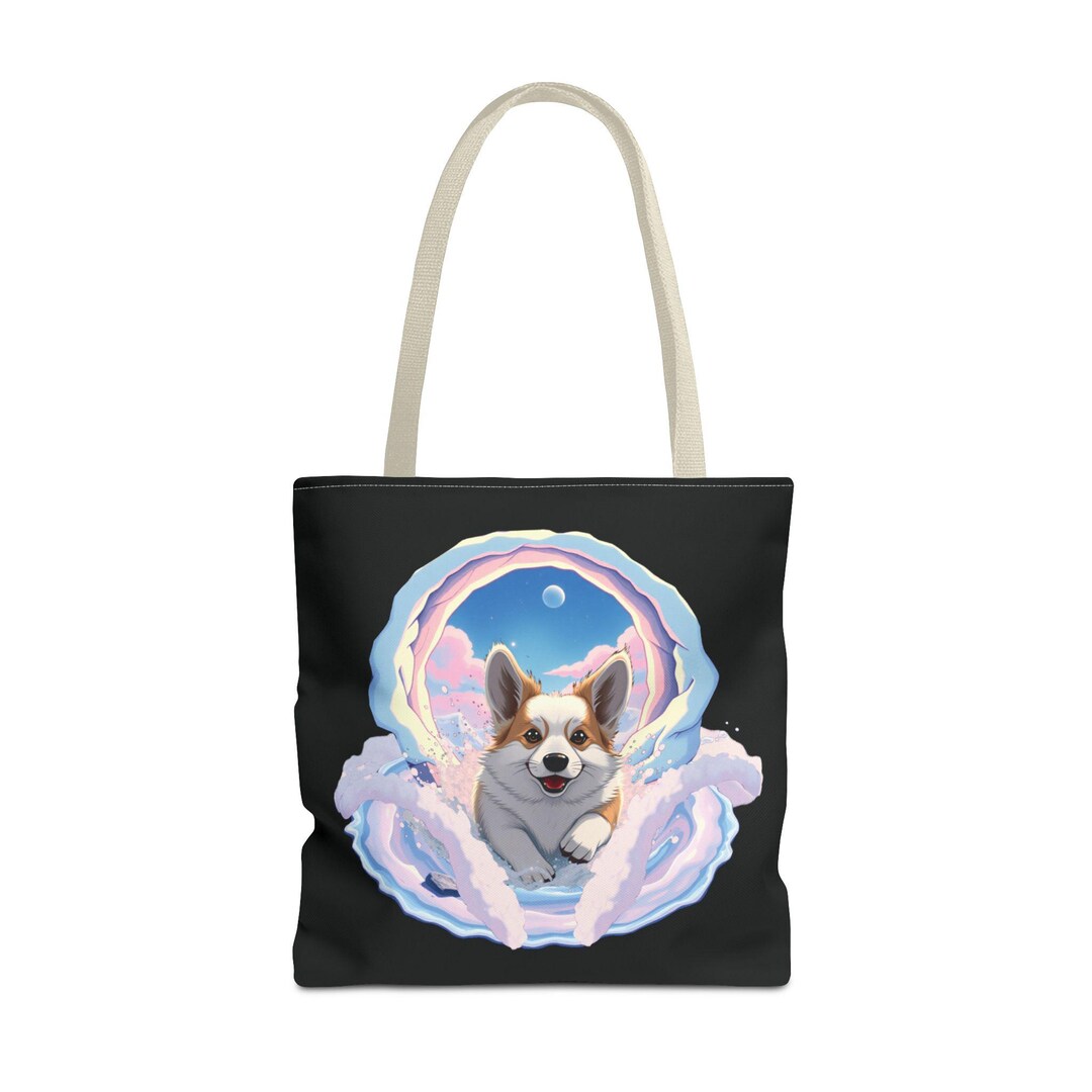 Cute Corgi Tote Bag With Fluffy Loaf Design, Pet Lovers Gift, Dog Mom ...