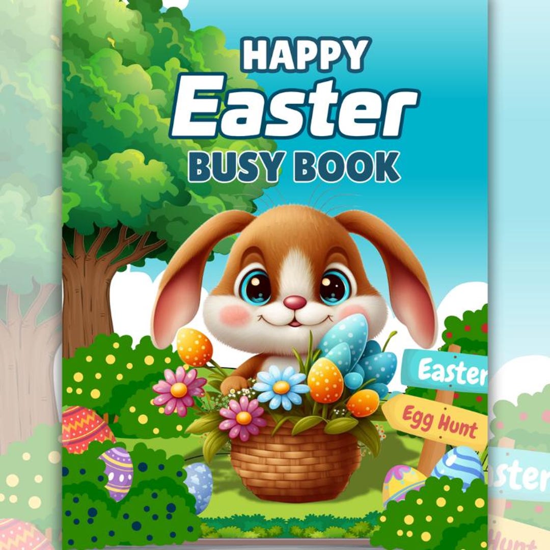 Happy Easter Coloring Busy Book for Kids – 10 Fun and Creative Sheets ...