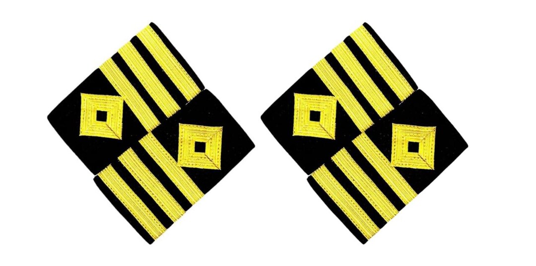 Merchant Navy Chief Officer Rank | 2 Pair Soft Epaulettes | Uniform ...