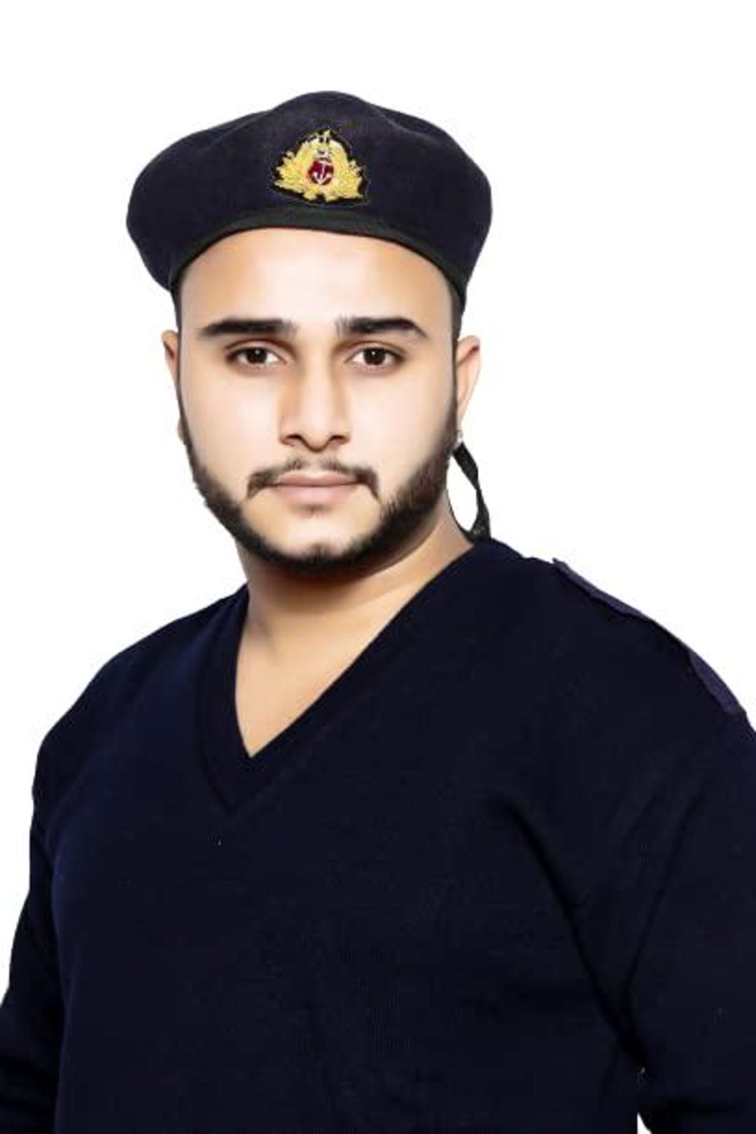 Embroidered Merchant Navy Beret Cap | Adjustable Unisex Hat - Etsy