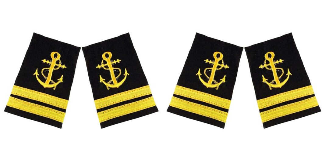 Merchant Navy 2nd Officer, Pilot Rank | 2 Pair Soft Epaulettes ...