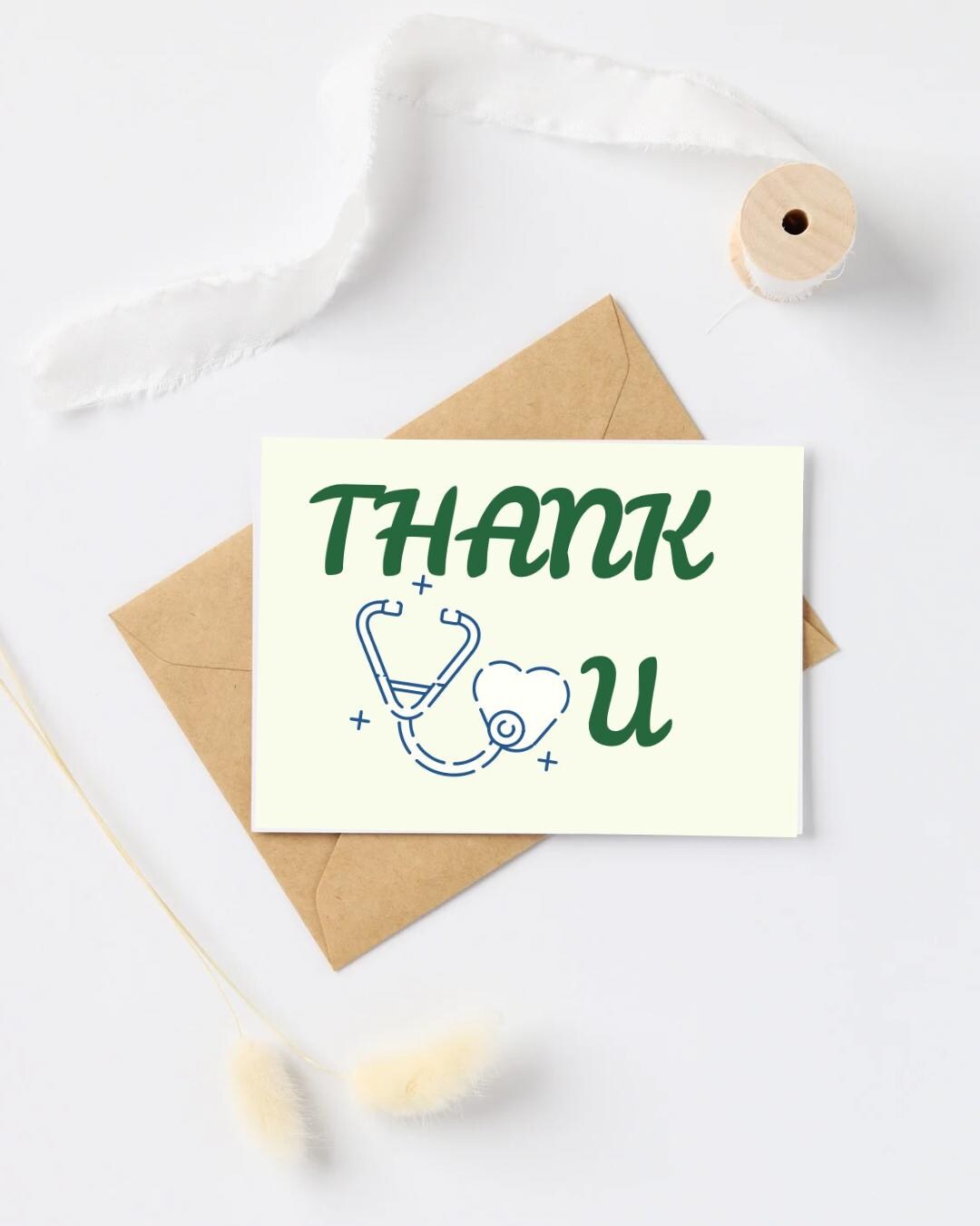 Healthcare Thank You Card – Nurse, Doctor, and Medical Staff ...