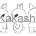 Kakashi the Rabbit – 3-view Digital Download | Cool Cartoon Bunny ...