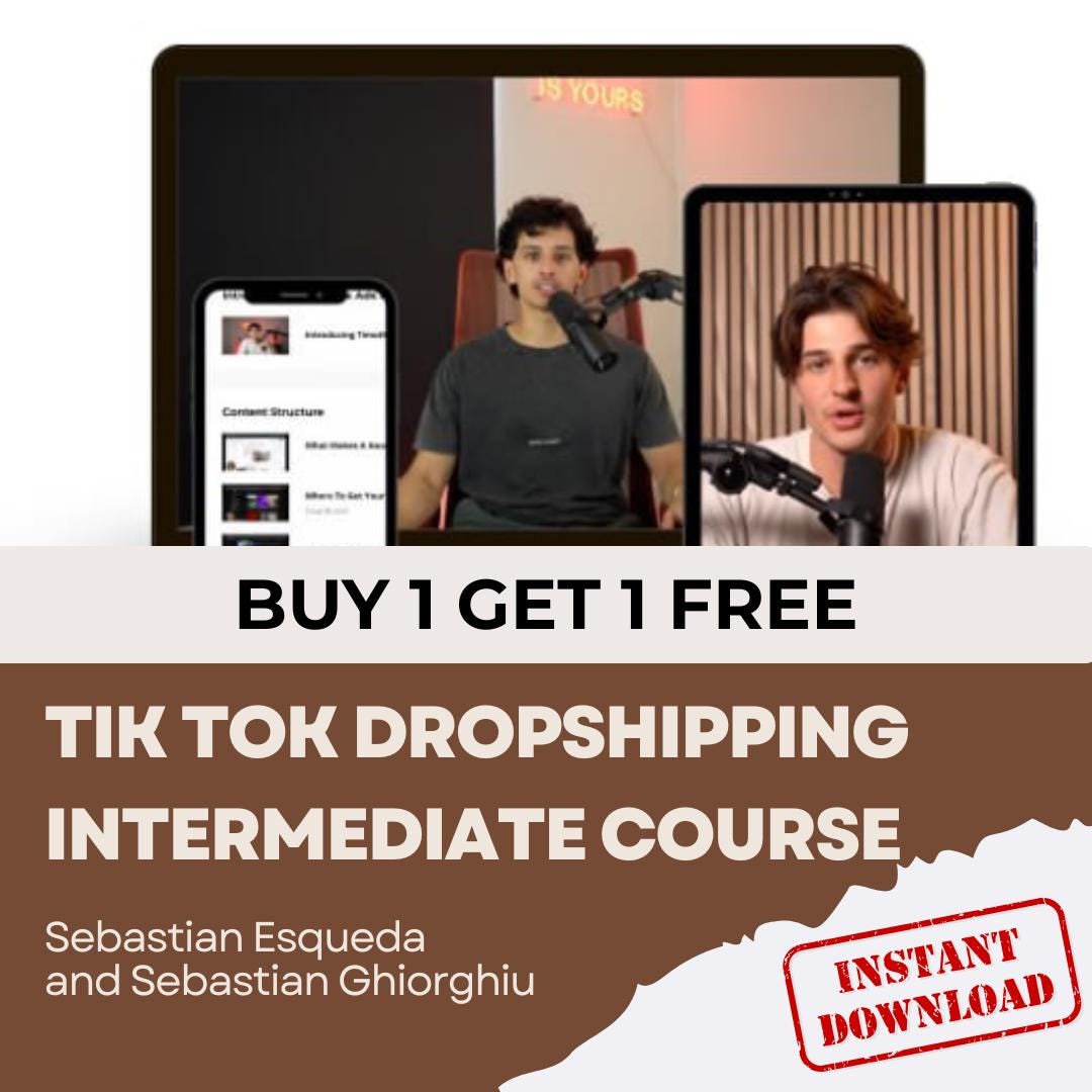 Tik Tok Dropshipping Intermediate Course | Sebastian Esqueda and ...