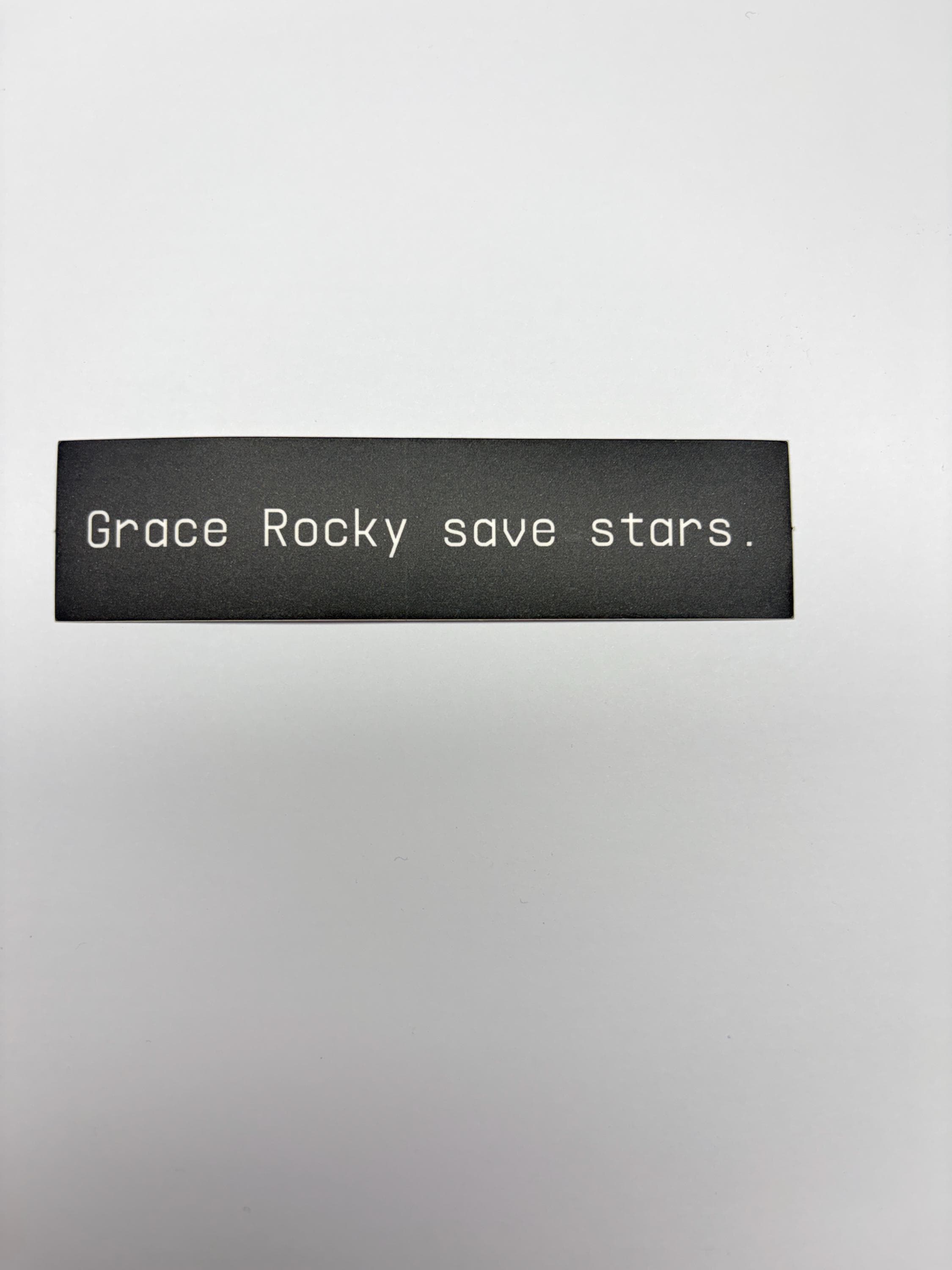 Grace Rocky Save Stars Project Hail Mary Sticker 4x1 - Etsy