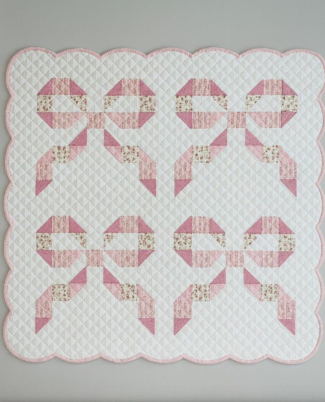 Digital PDF Scalloped Bow Quilt Pattern - Etsy