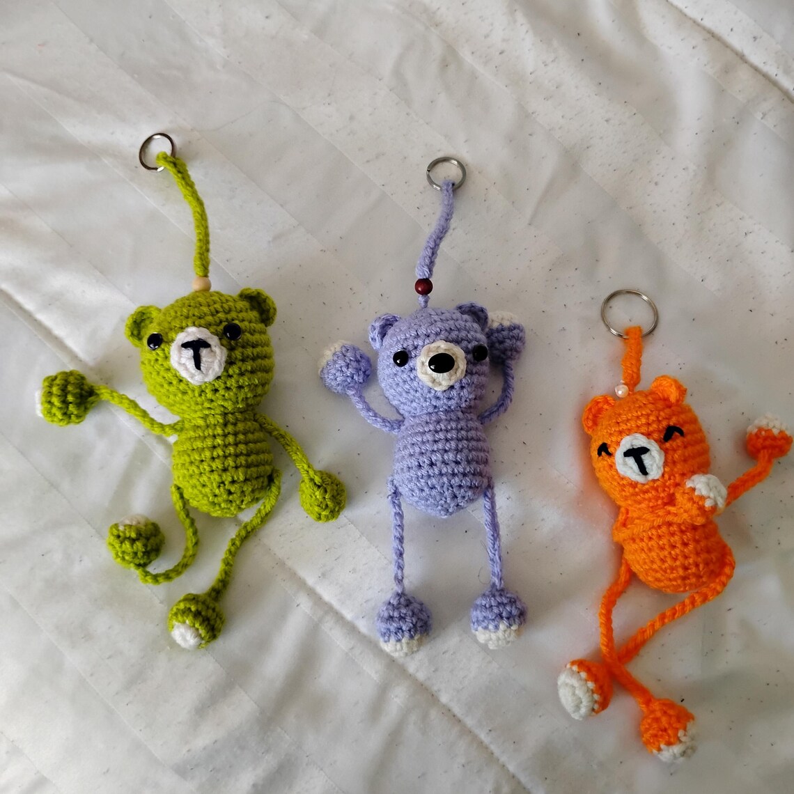 Keychains Bears: Amigurumi, Plush Toy, Crochet, Handmade, Doll ...