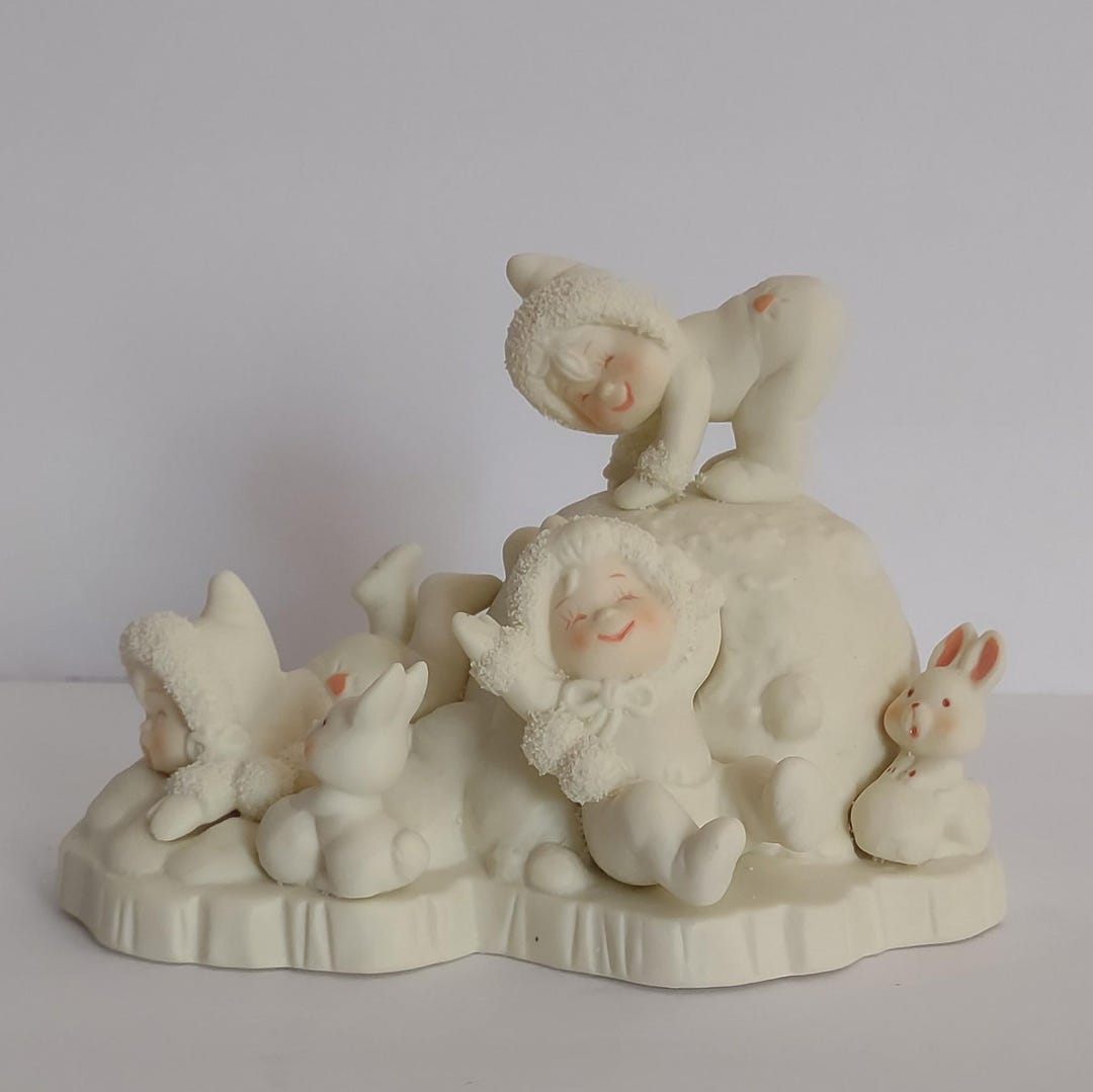 Vintage 1990s Tykes on Ice "tumbling Tykes" Hand Painted Bisque ...