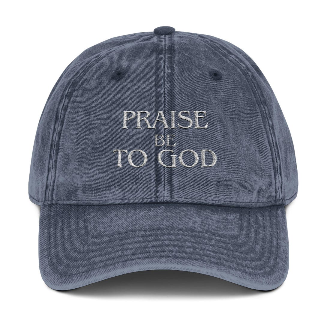 Embroidered Cap, Vintage Christian Hat, Religious Baseball Cap, Praise ...